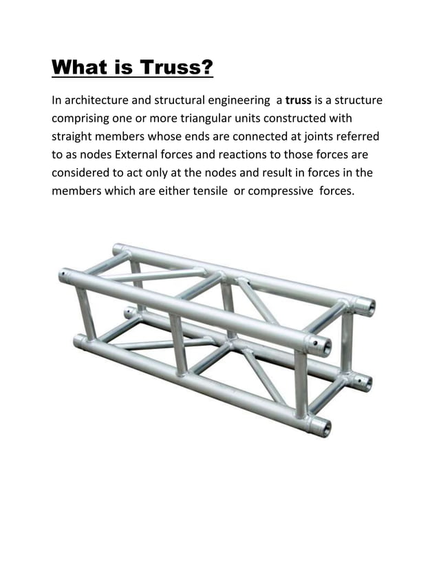 Application of the trusses | DOCX