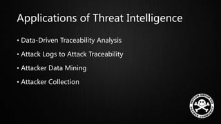 Application of threat intelligence in security operation | PPT