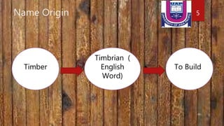 Application of timber in the civil engineering structures | PPT