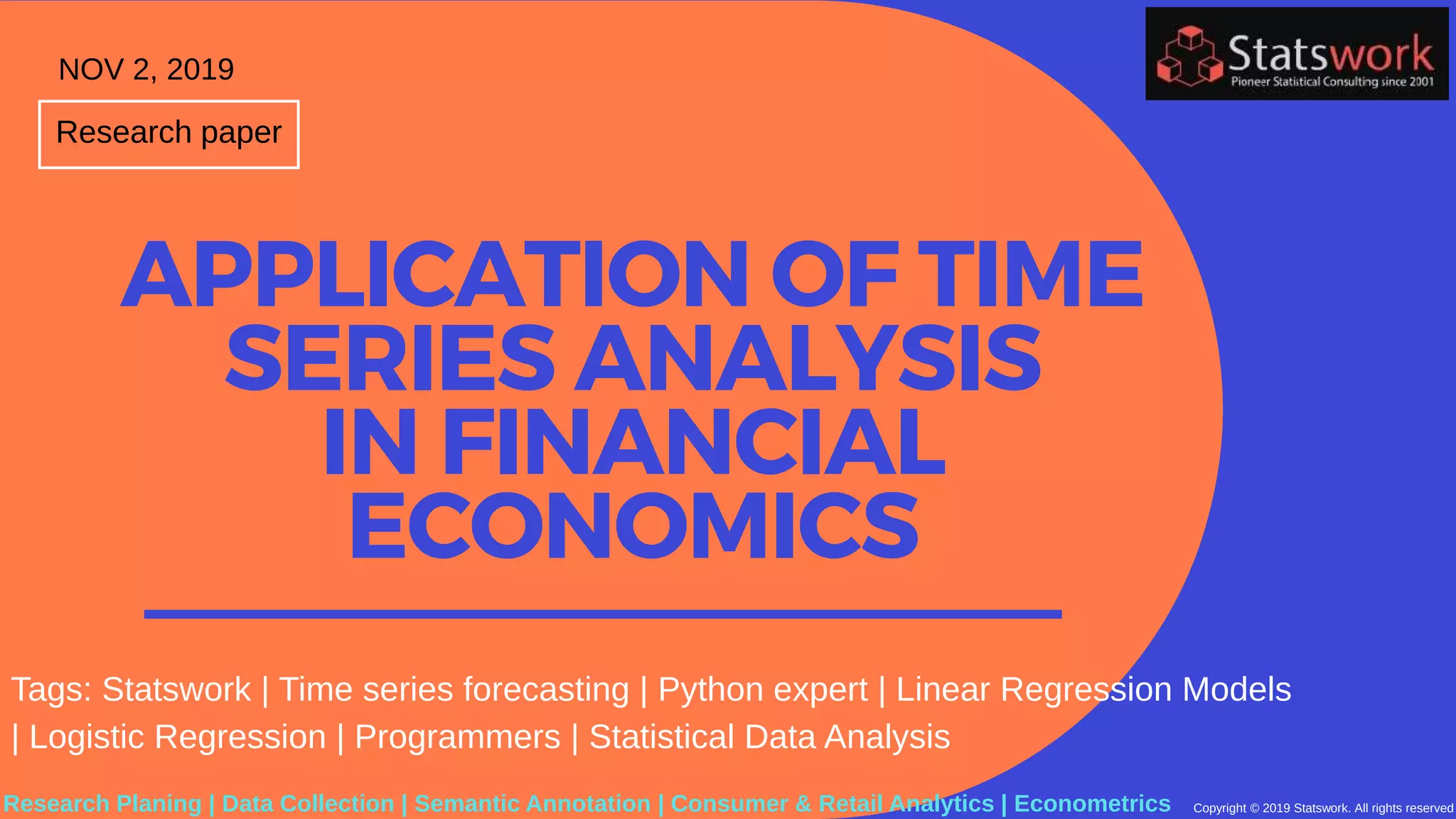 Application of time series analysis in financial economics | PPTX