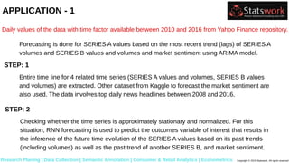 Application of time series analysis in financial economics | PPTX