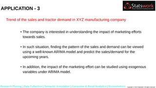 Application of time series analysis in financial economics | PPTX
