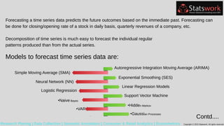 Application of time series analysis in financial economics | PPTX