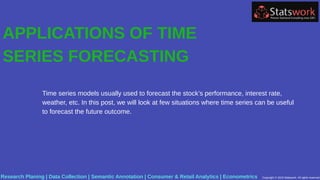 Application of time series analysis in financial economics | PPTX