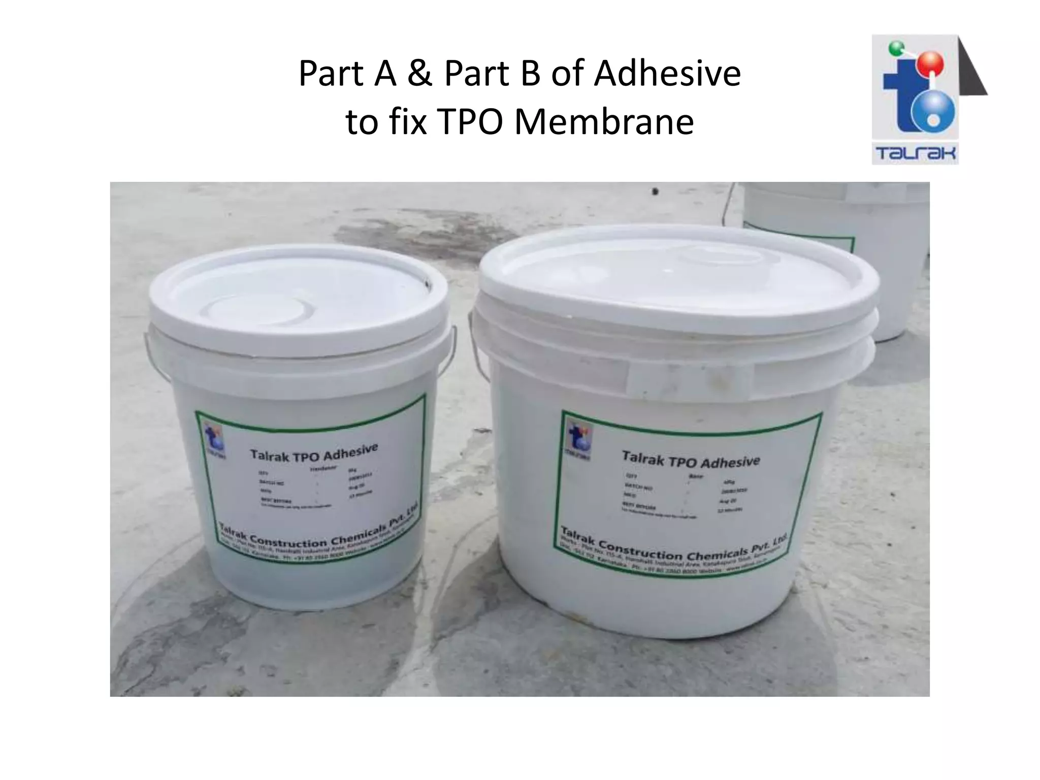 Application of tpo membrane on the terrace of north gate phase ii | PPT