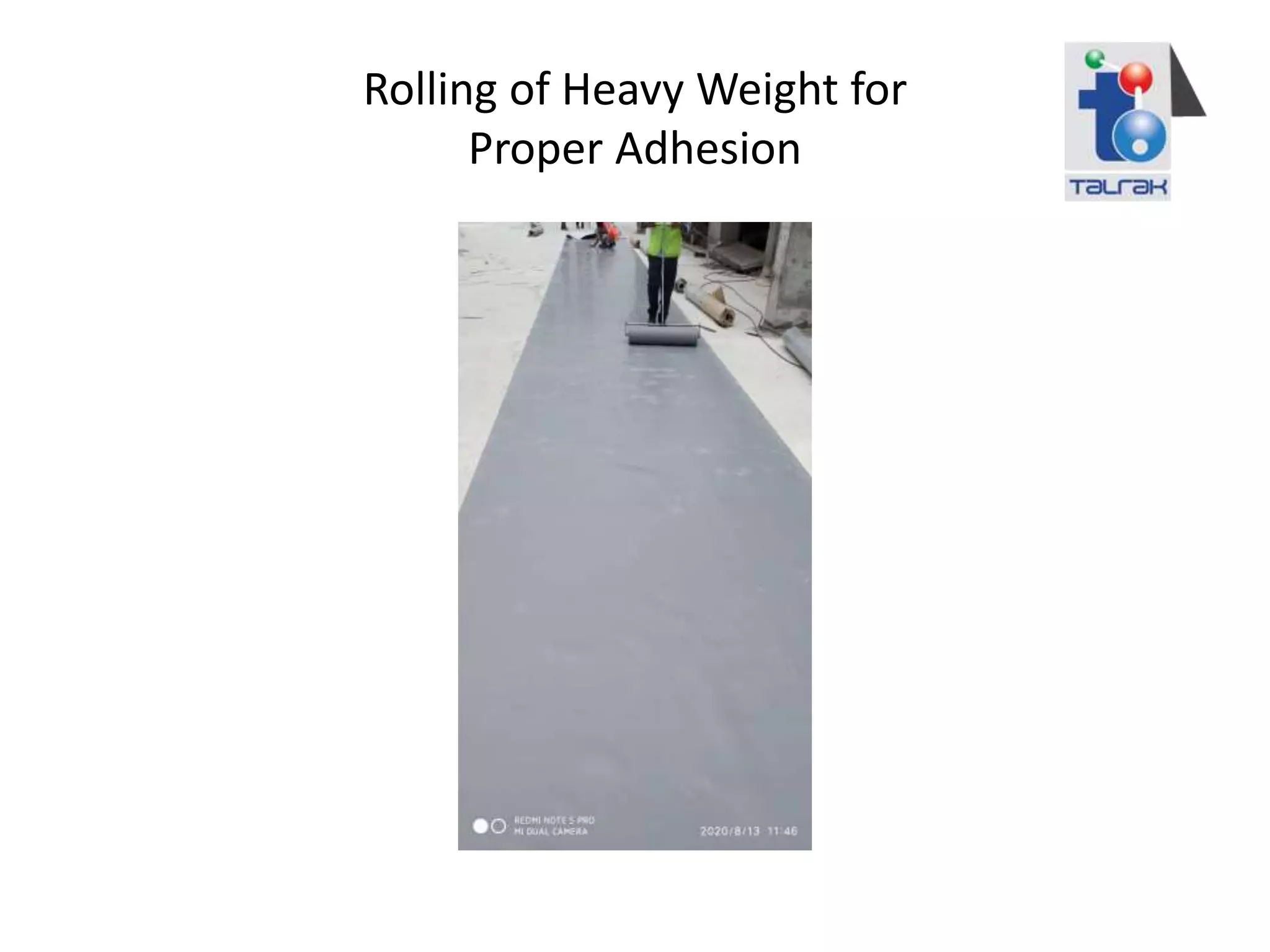 Application of tpo membrane on the terrace of north gate phase ii | PPT