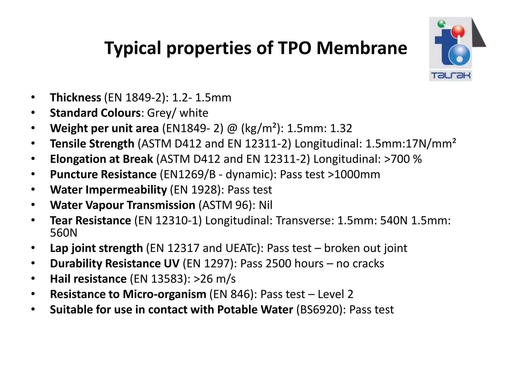 Application of tpo membrane on the terrace of north gate phase ii | PPT