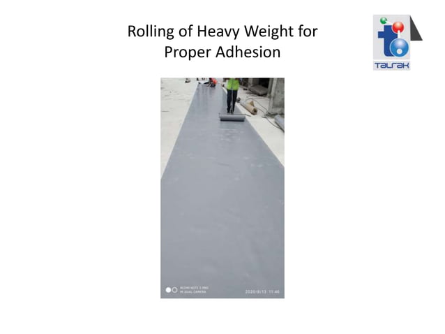 Application of tpo membrane on the terrace of north gate phase ii | PPT ...
