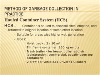 Application of tracking and gis in solid waste management | PPT