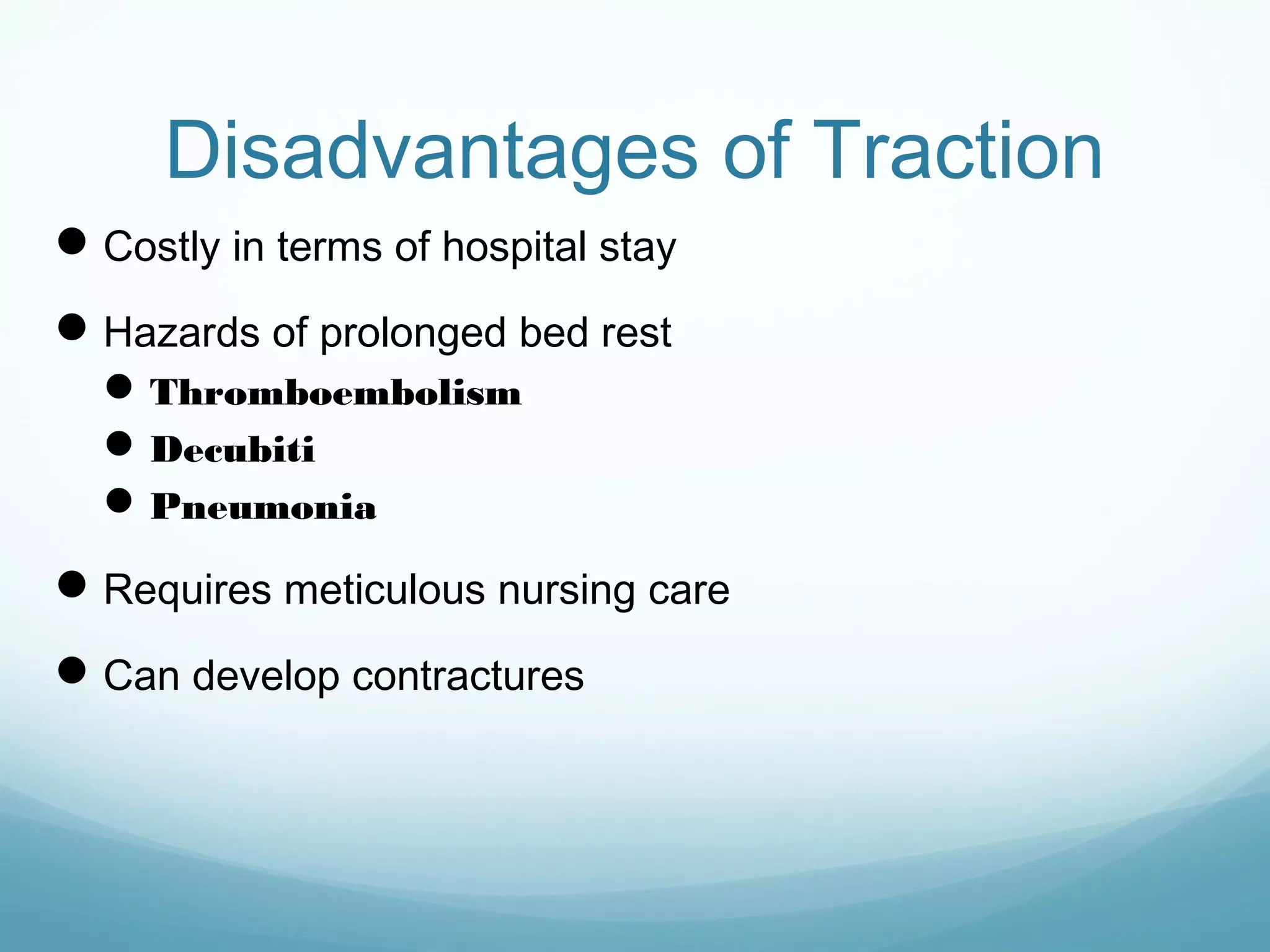 Application of traction in orthopaedics | PPT