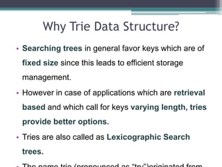 Application of tries | PPTX