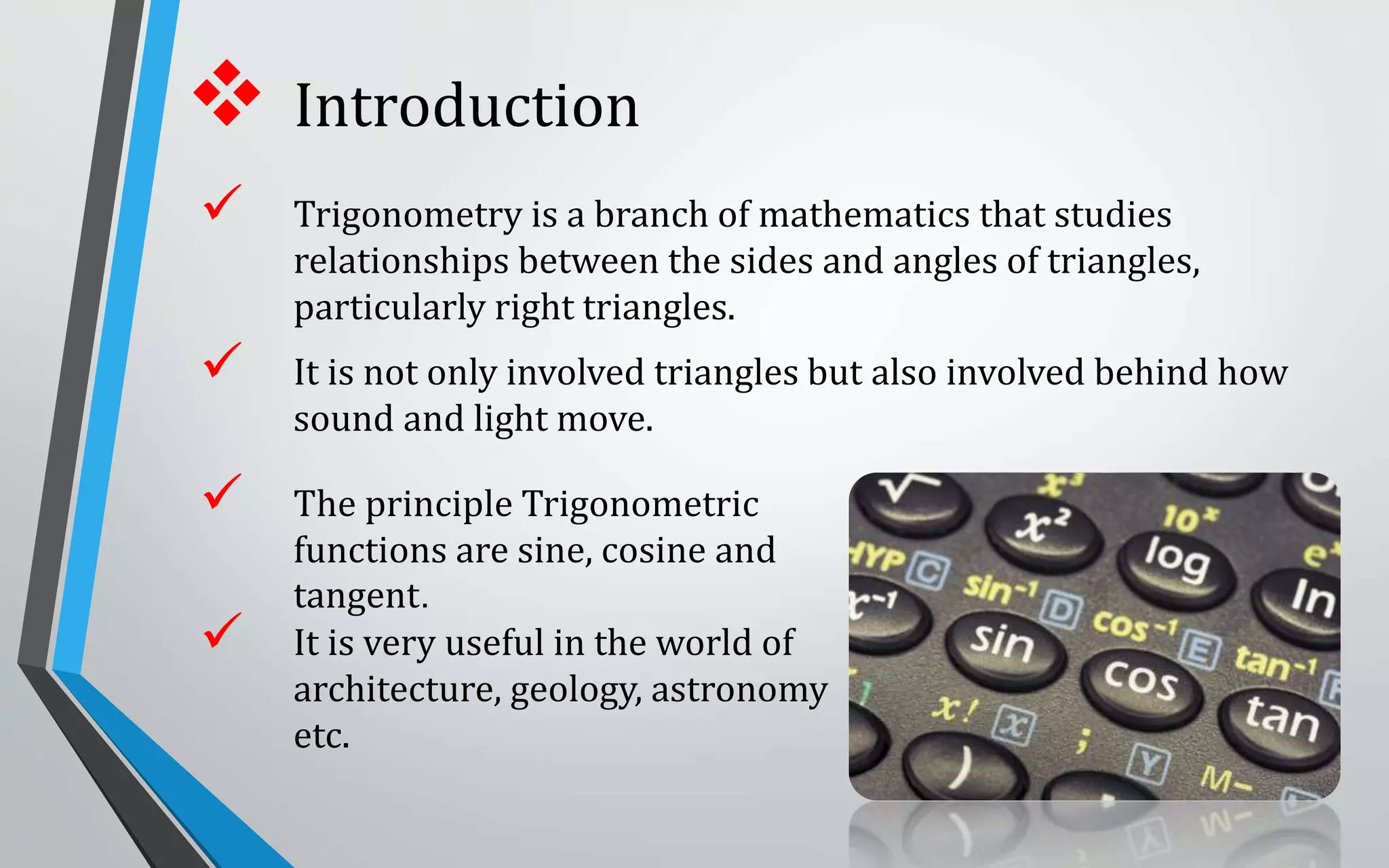 Applications of trignometry | PPTX