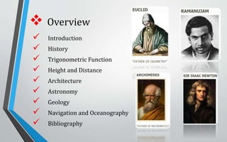 Applications of trignometry | PPTX