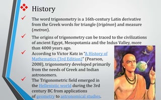 Applications of trignometry | PPT