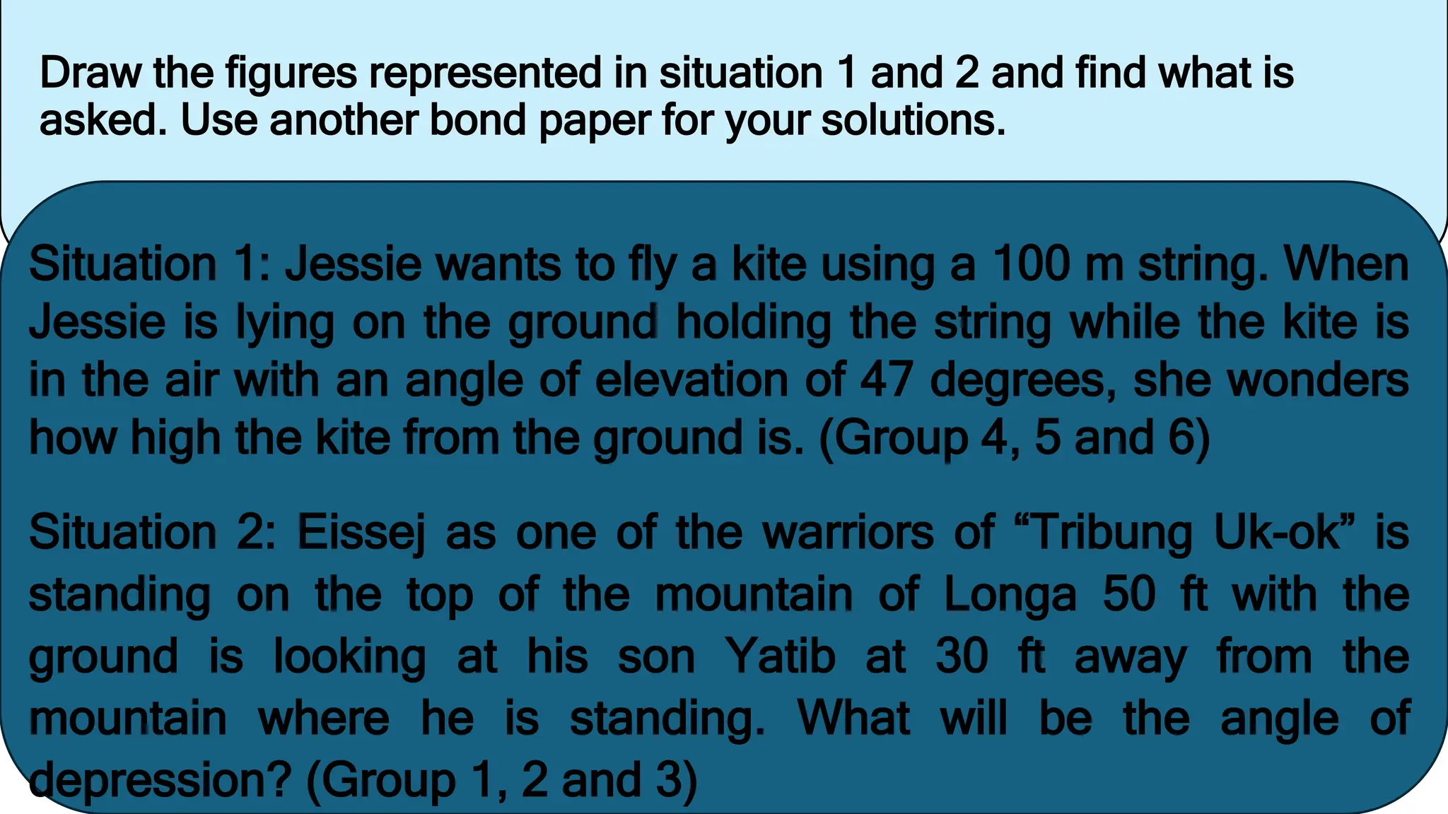 APPLICATION OF TRIGONOMETRIC RATIO INVOLVING RIGHT TRIANGLES.pptx