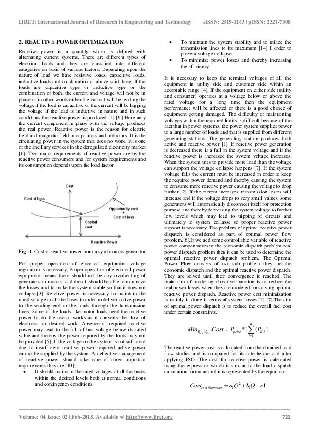Application Of Tvac Pso For Reactive Power Cost Minimization In Dereg