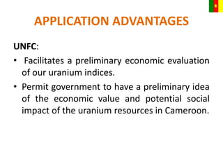 Application of UNFC and lessons learned experiences from Cameroon | PPTX