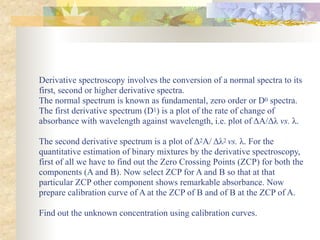 Application of UV Visible spectroscopy in pharmaceuticals | PDF