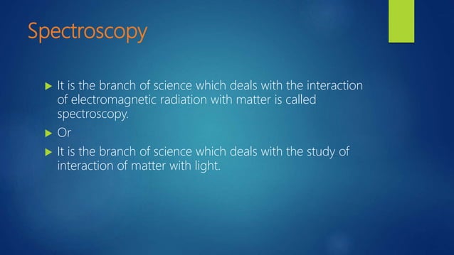 Application of uv visible spectroscopy in microbiology | PPTX ...