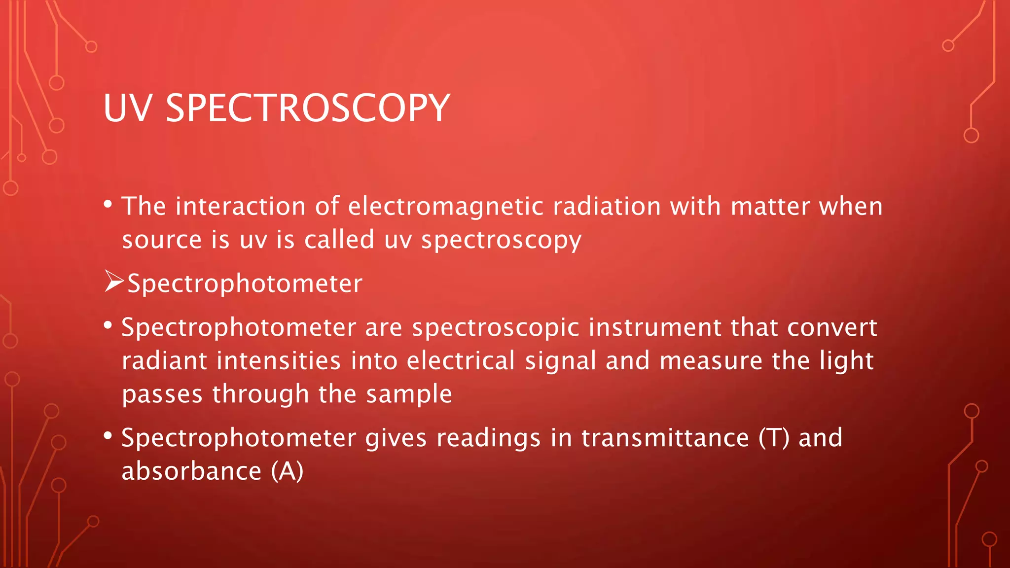 Application of uv visible spectroscopy in pharmaceutical industry | PPTX