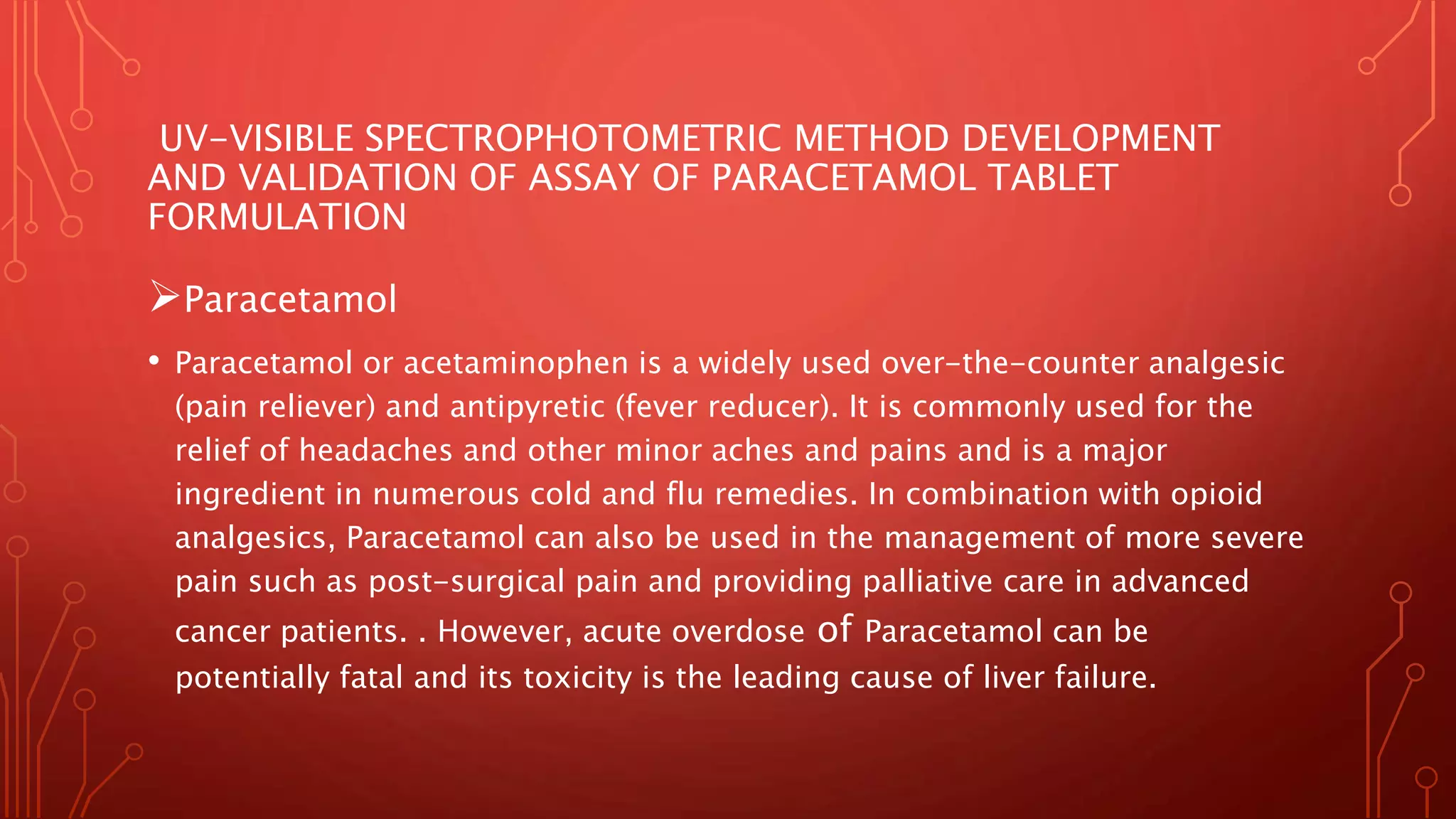 Application of uv visible spectroscopy in pharmaceutical industry | PPTX