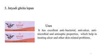 Application of vacha and jati in ayurvedic industry | PPTX