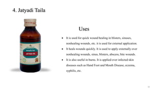 Application of vacha and jati in ayurvedic industry | PPTX