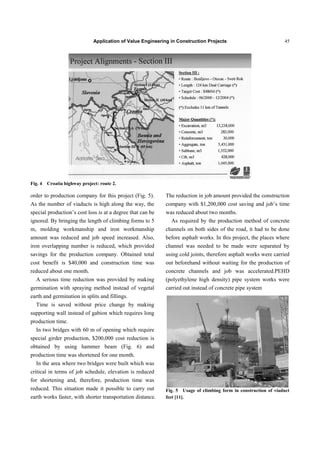 Application of value engineering in construction | PDF