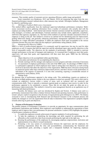 Application of variance analysis for performance evaluation a cost ...