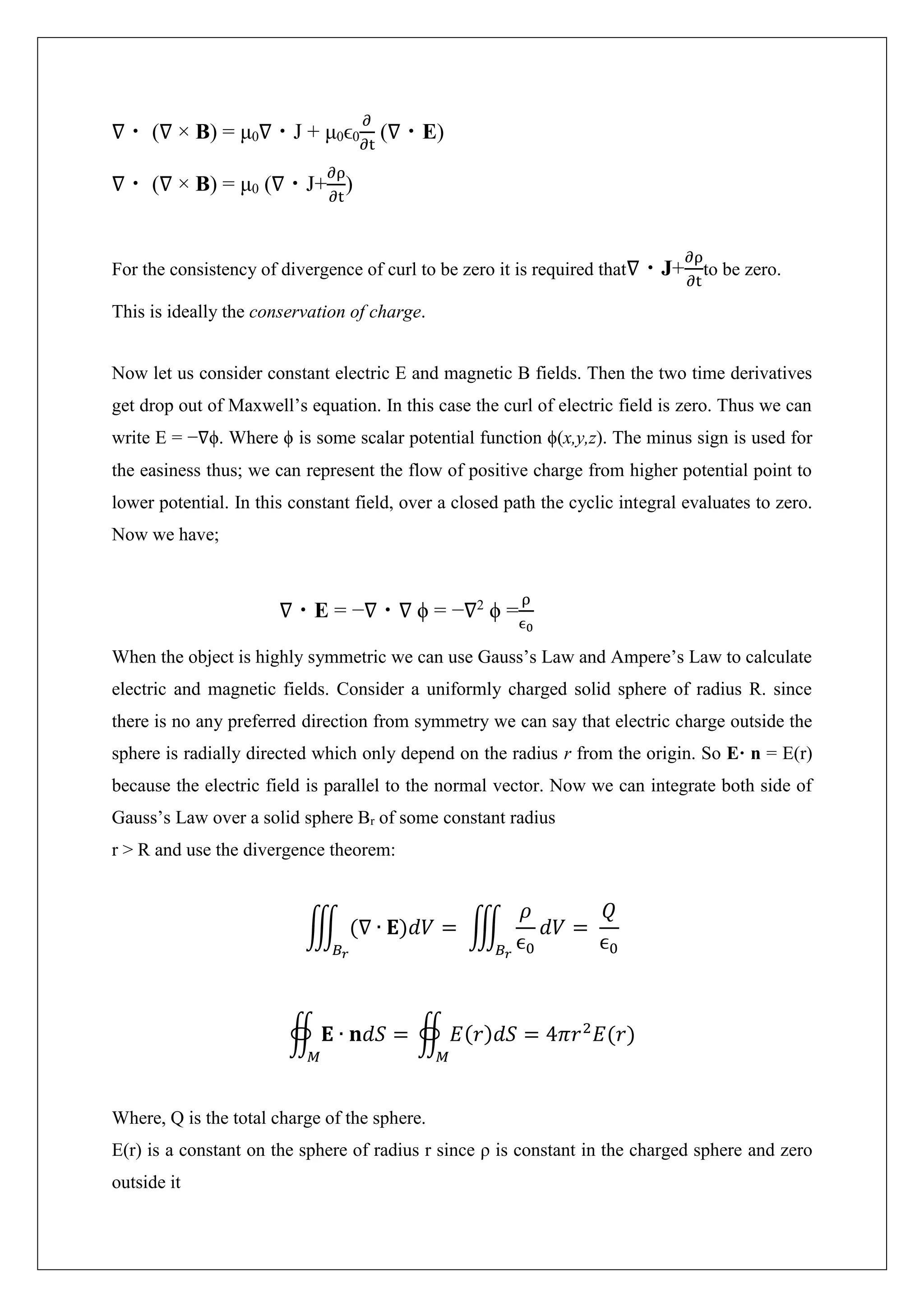 Application of vector integration | DOCX