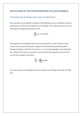 Application of vector integration | DOCX