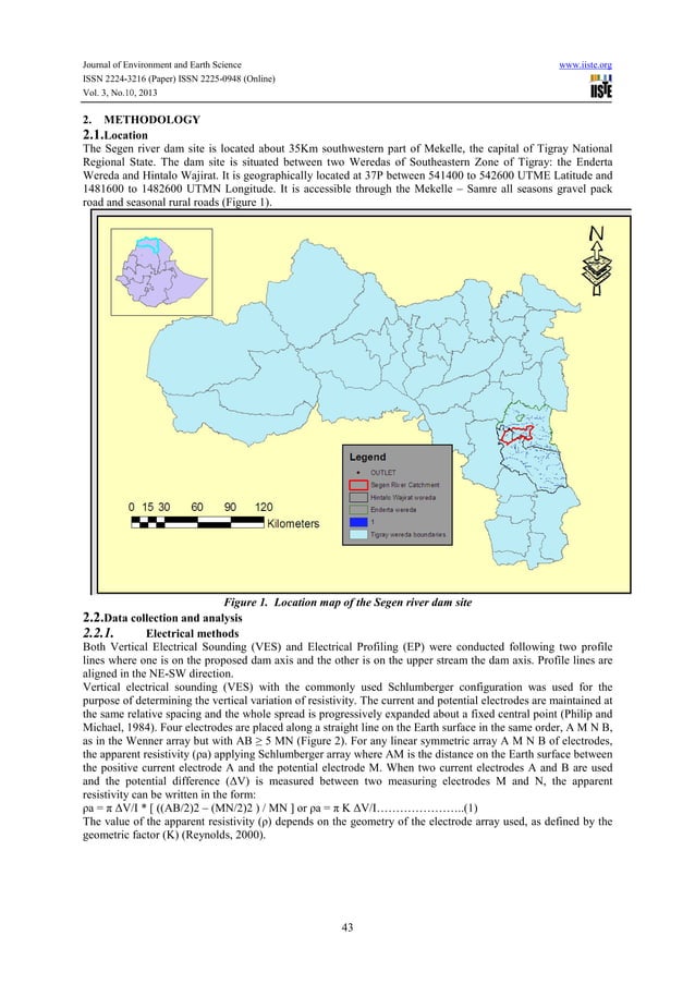 Application of vertical electrical sounding and horizontal profiling ...