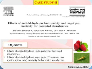 Application of volatile aldehydes for enhancement of storage life of ...