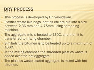 Application of waste plastics in construction of roads | PDF