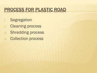 Application of waste plastics in construction of roads | PDF