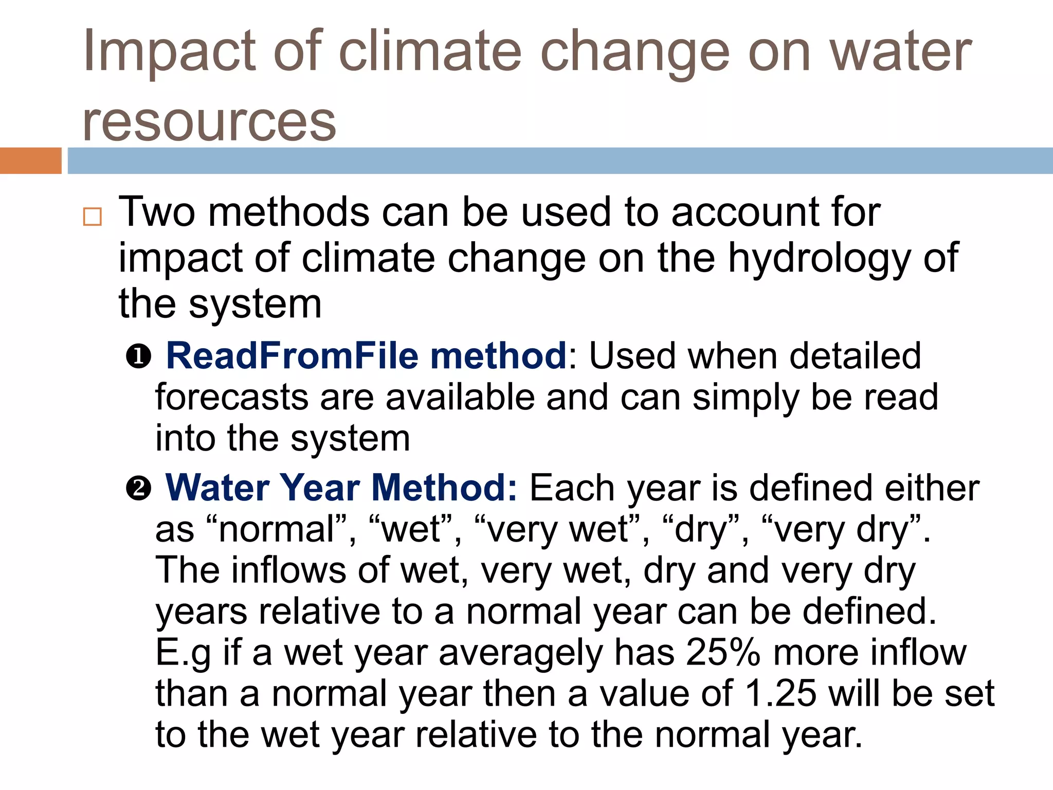 Application of water evaluation and planning (WEAP) | PPTX