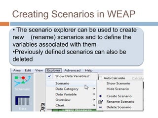 Application of water evaluation and planning (WEAP) | PPTX