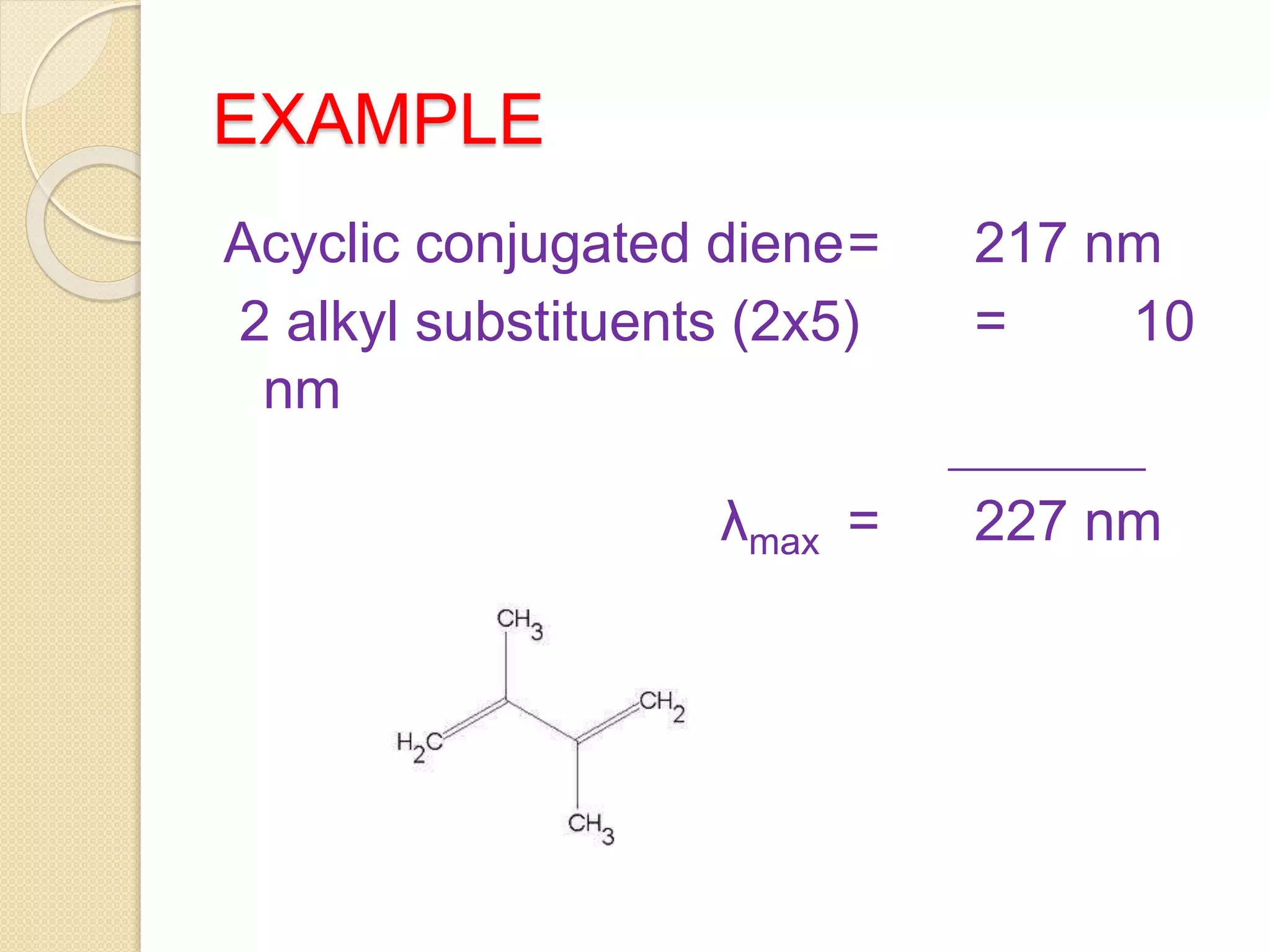 Application of woodward fieser rules in structural elucidation | PPTX