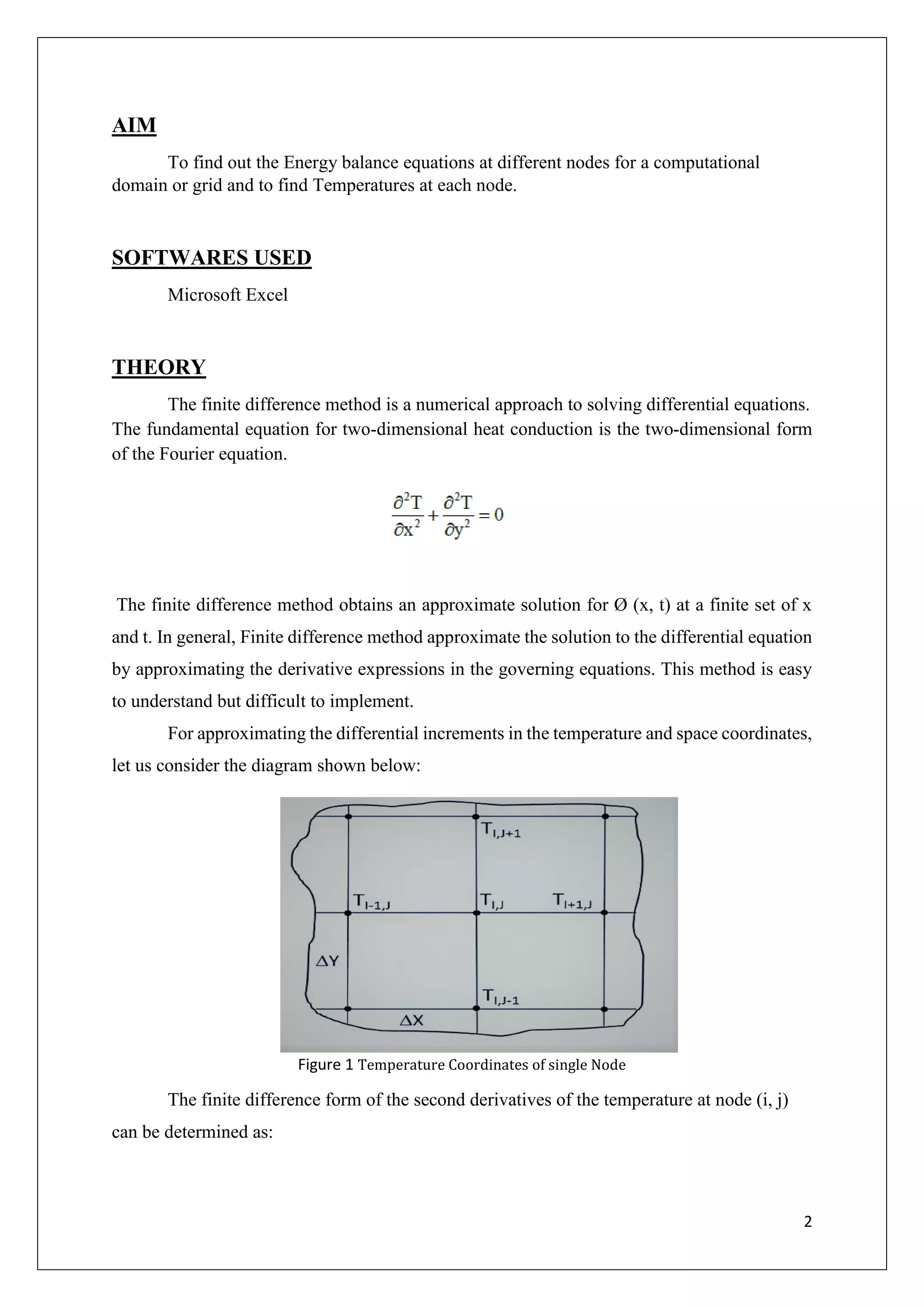 Finite Difference Method For 2d Heat Transfer Pdf