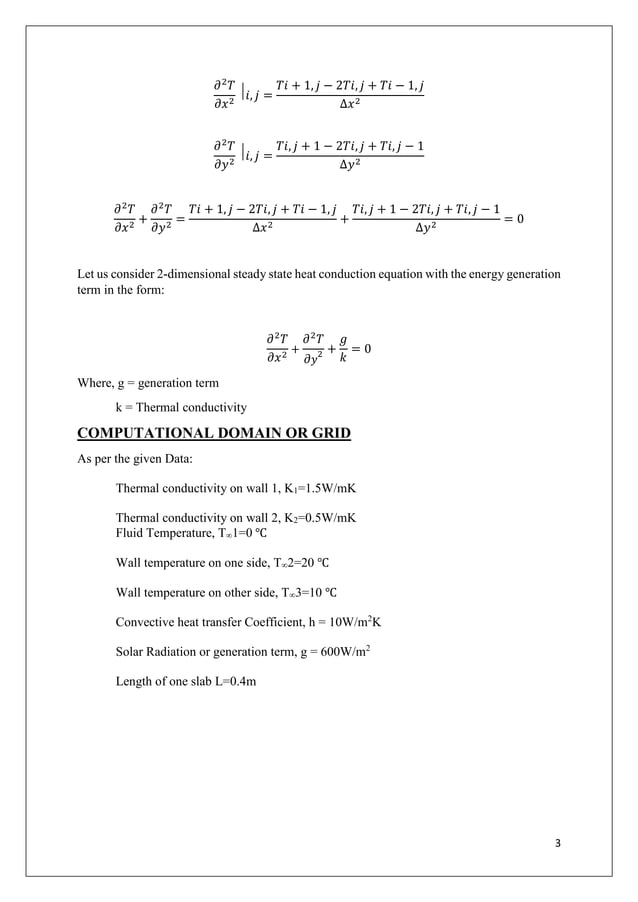 Finite Difference Method For 2d Heat Transfer Pdf