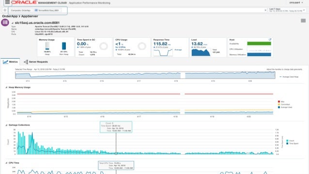 Oracle Cloud Application Performance Monitoring
