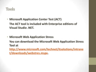 Application Performance Tuning Techniques | PPT | Free download