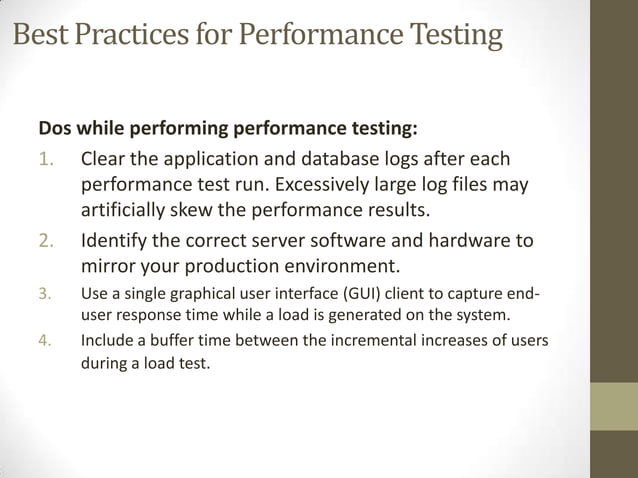 Application Performance Tuning Techniques Ppt Free Download