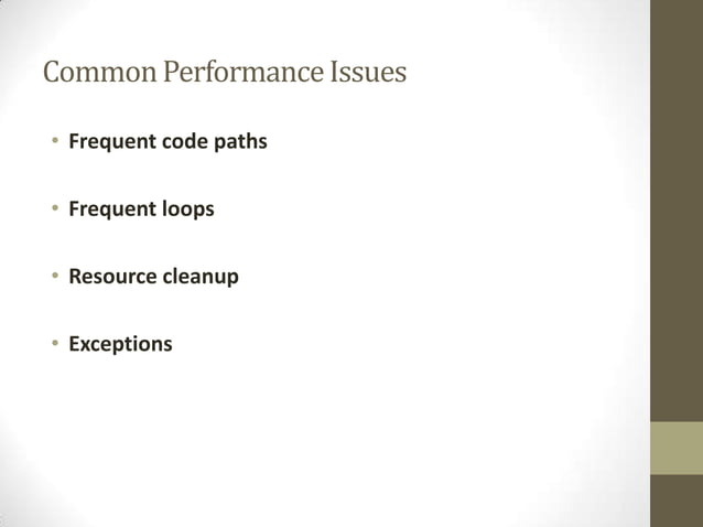 Application Performance Tuning Techniques Ppt Free Download