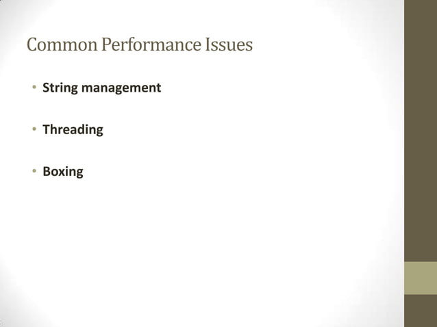 Application Performance Tuning Techniques | PPT | Free download