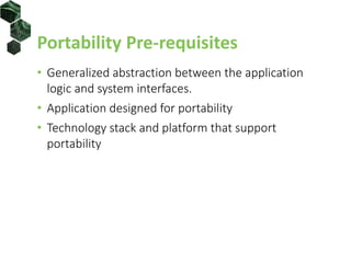 Application portability with kubernetes | PPT