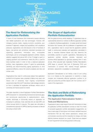 Application Portfolio Rationalization - Whitepaper | PDF
