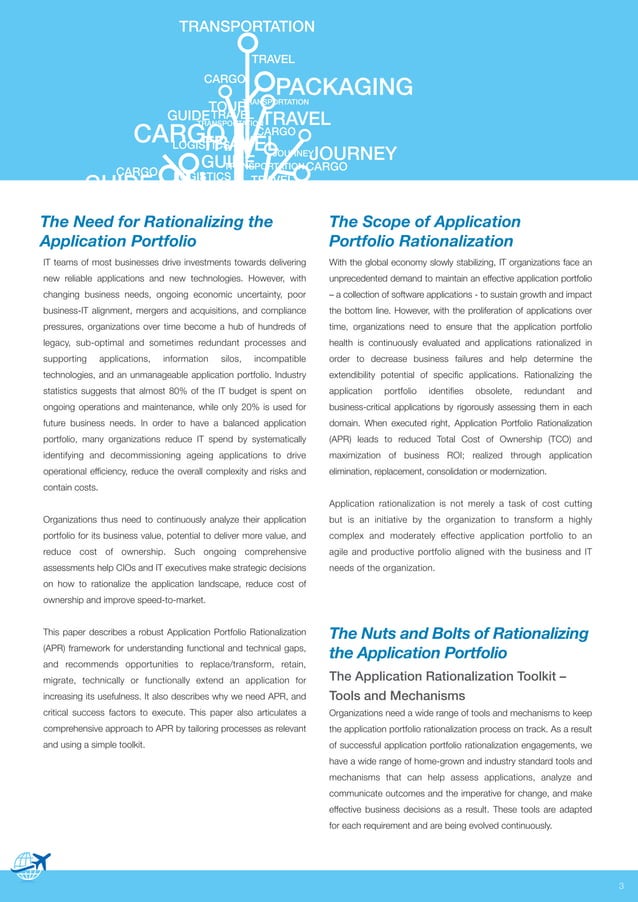 Application Portfolio Rationalization - Whitepaper | PDF | Computer ...