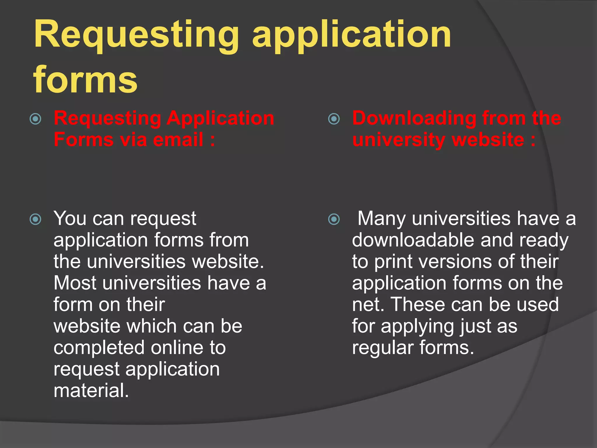 Application process for studying abroad | PPT | Free Download