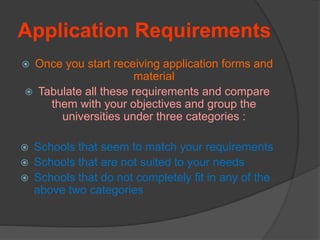 Application process for studying abroad | PPTX